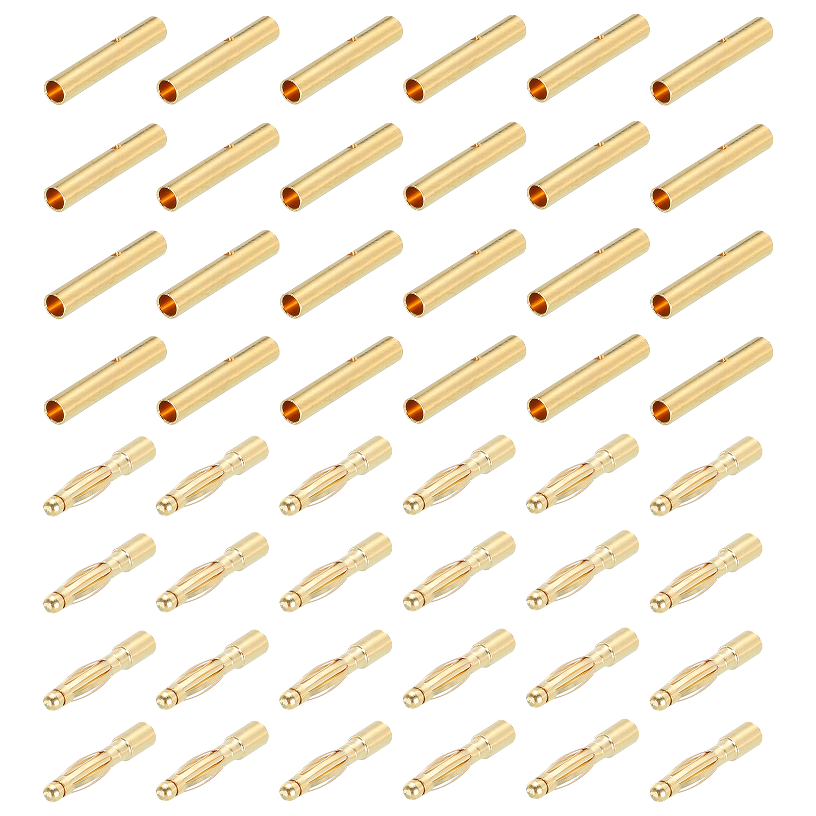 24 Pairs Banana Plugs Connector 2mm Male Female Banana Plug for Wire RC ...