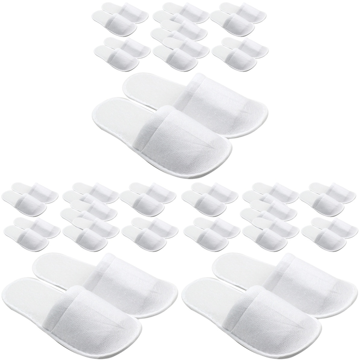 24 Pairs Disposable Slippers Nonslip Slippers Disposable Spa Slippers ...