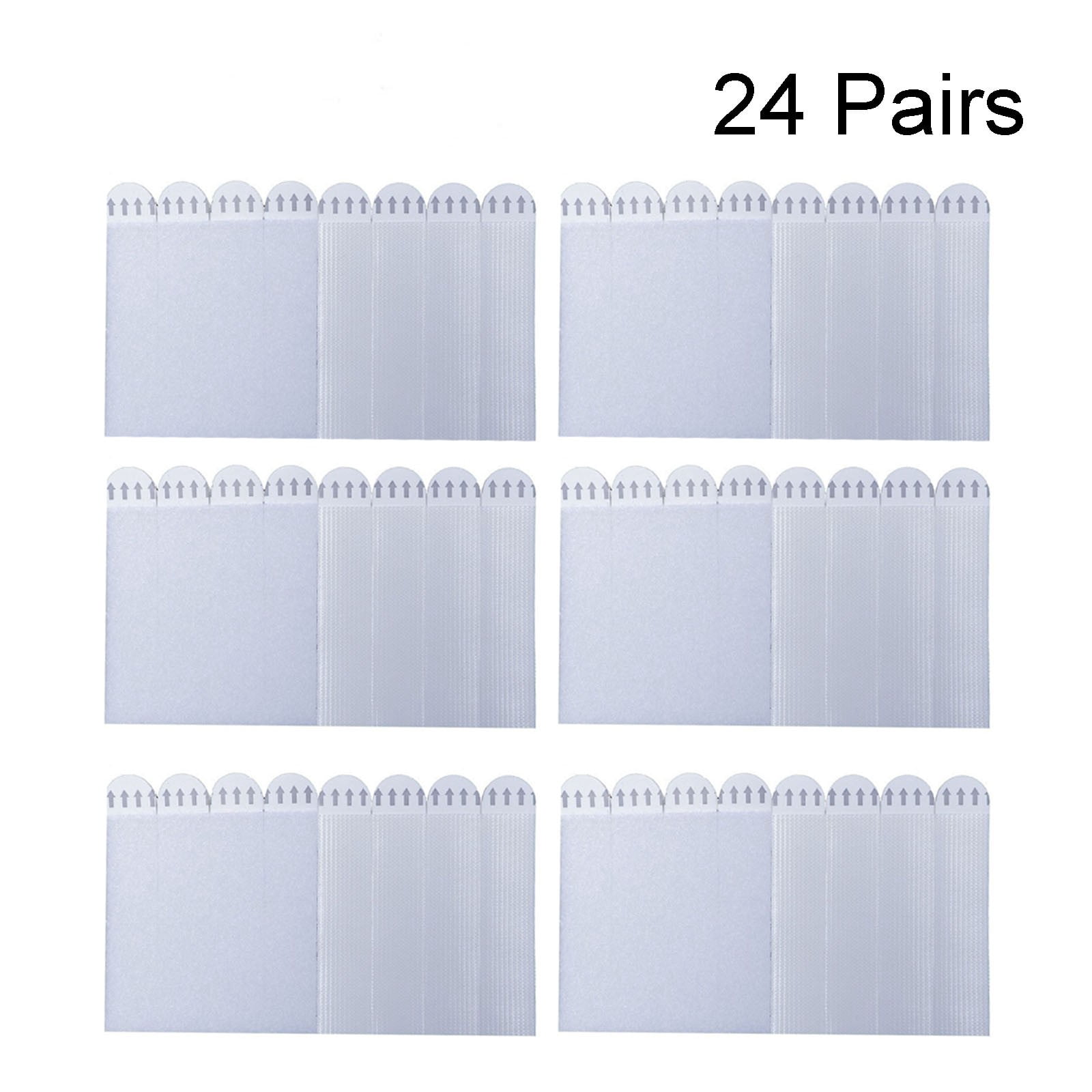 24 Pairs Heavy Duty Adhesive Picture Hanging Strips Large Non-Trace ...