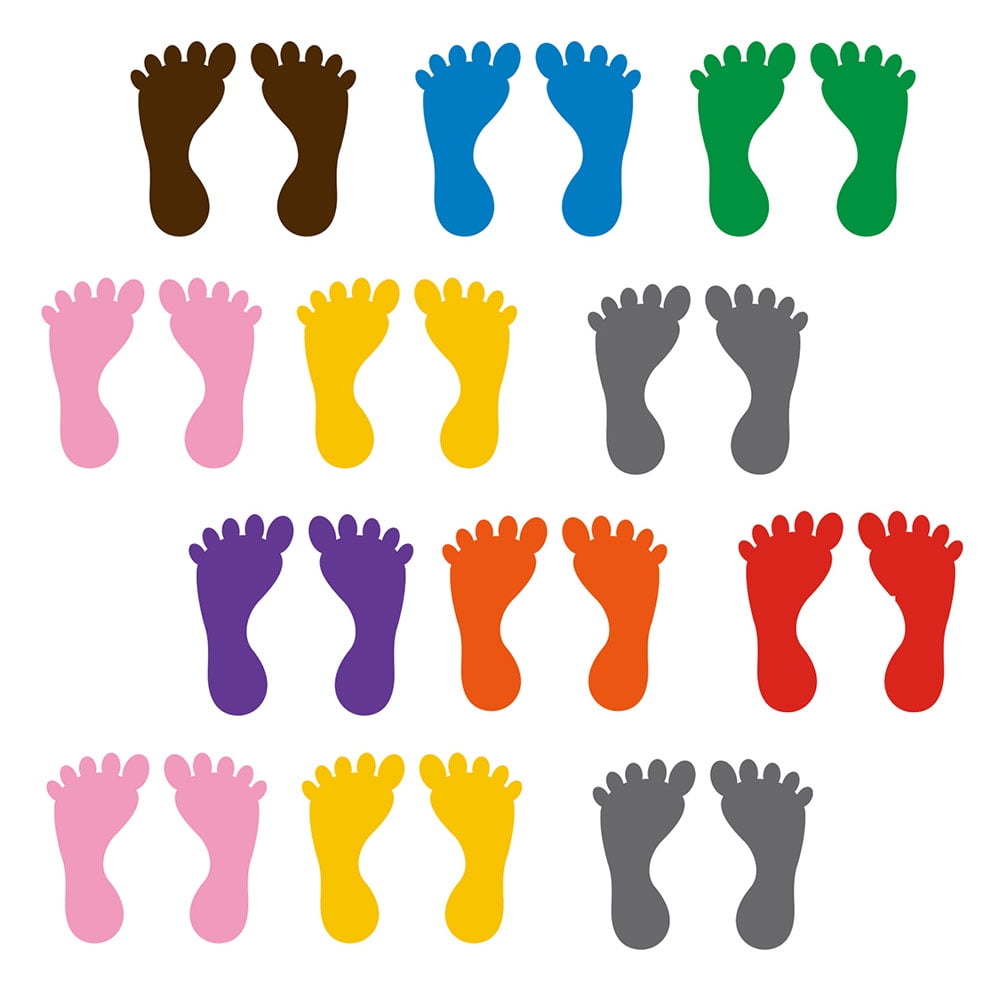 Pairs of Footprint Decals Baby Footprint Stickers Decorative Kids ...