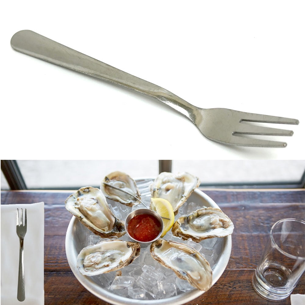 24 Pc Mini Stainless Steel Forks 5-5/8" Cocktail Oyster Crab Tasting ...