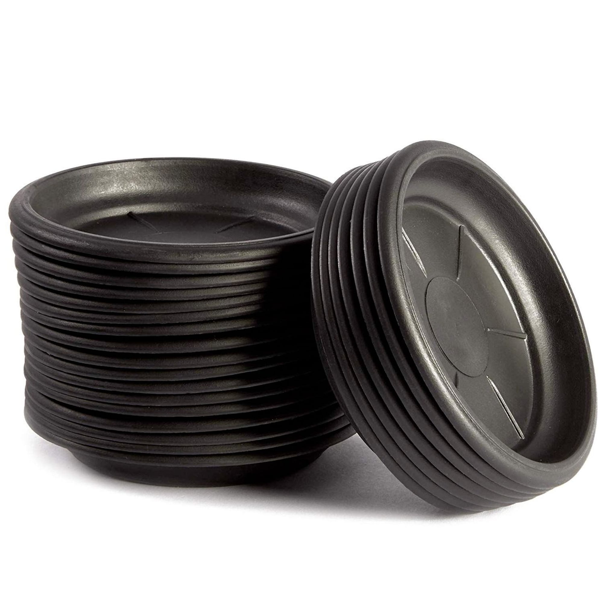24 Pck Small Plastic Plant Saucers for Pots, 4 Inch Drip Tray for ...