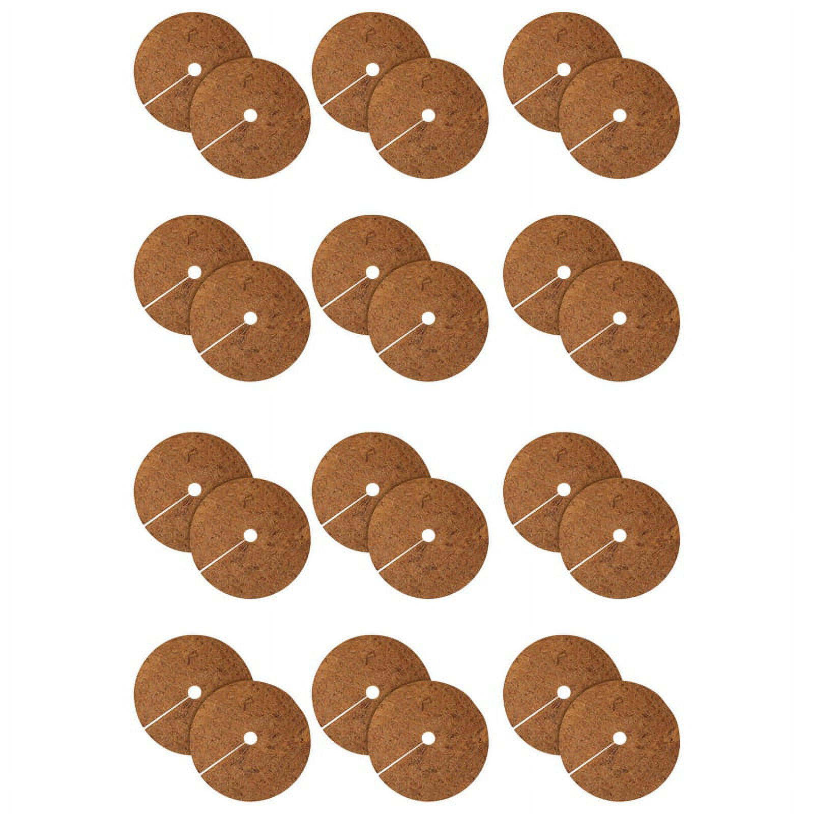24 Pcs 11.8Inch Coir Fiber Tree Mulch Ring Protector Mat- Liner Mulch ...