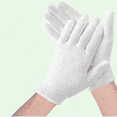 24 Pcs (12 Pairs) White Cotton Gloves for Dry Hands Moisturizer ...