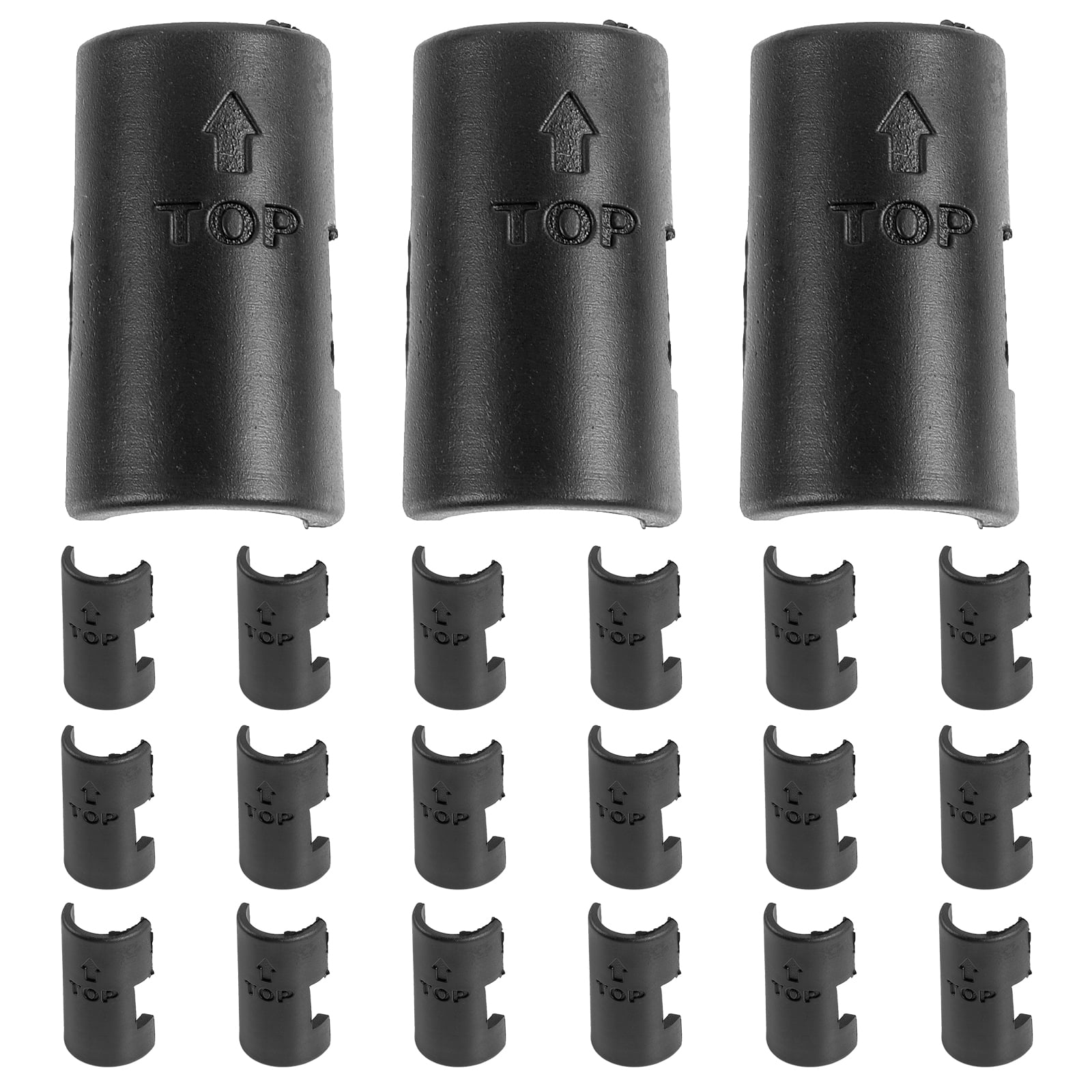 24 Pcs 13mm Post Wire Shelving Accessories Shelf Plastic Lock Clips ...