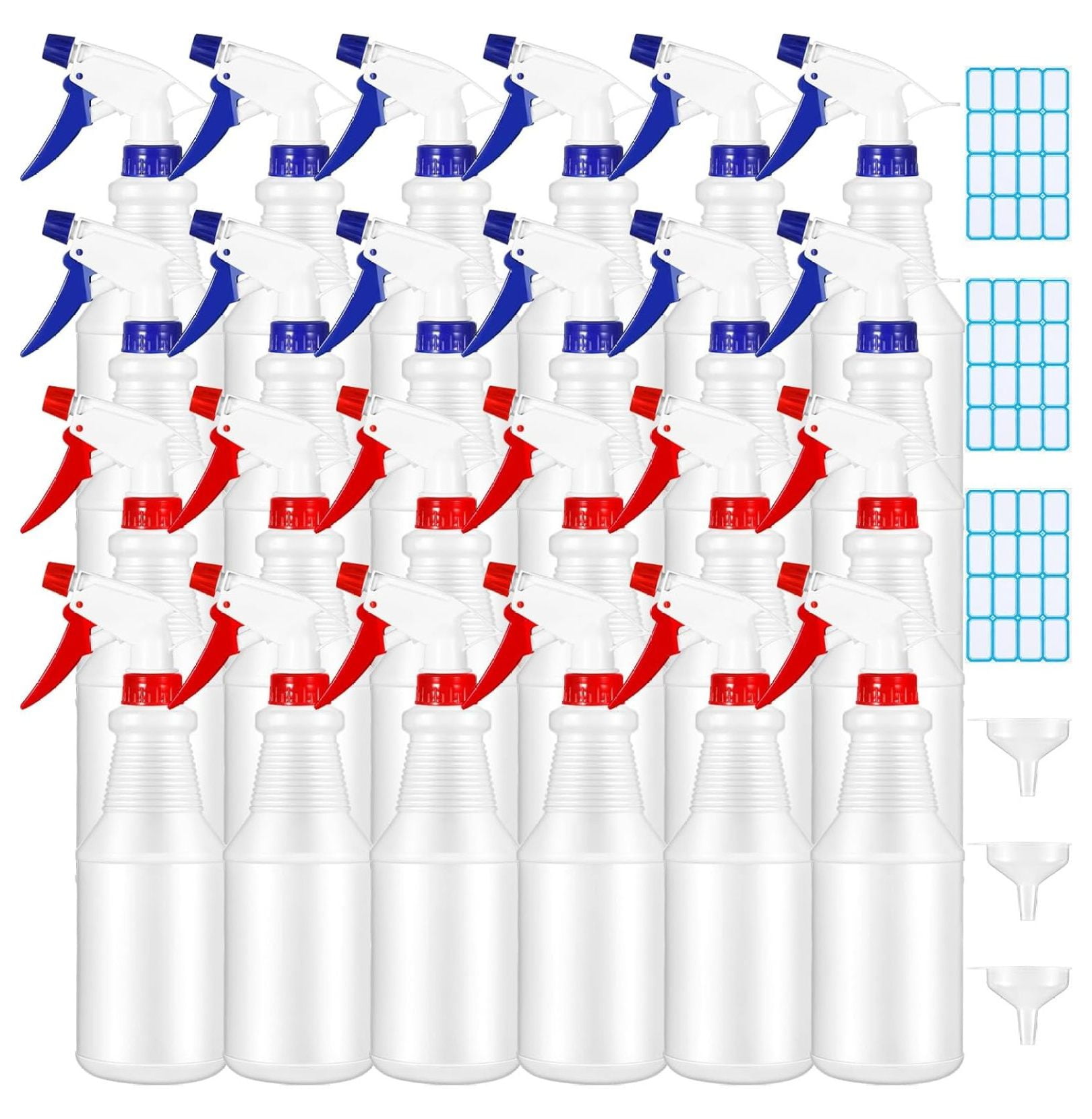 24 Pcs 16 oz Plastic Spray Bottle Empty Heavy Duty Spray Bottles for ...