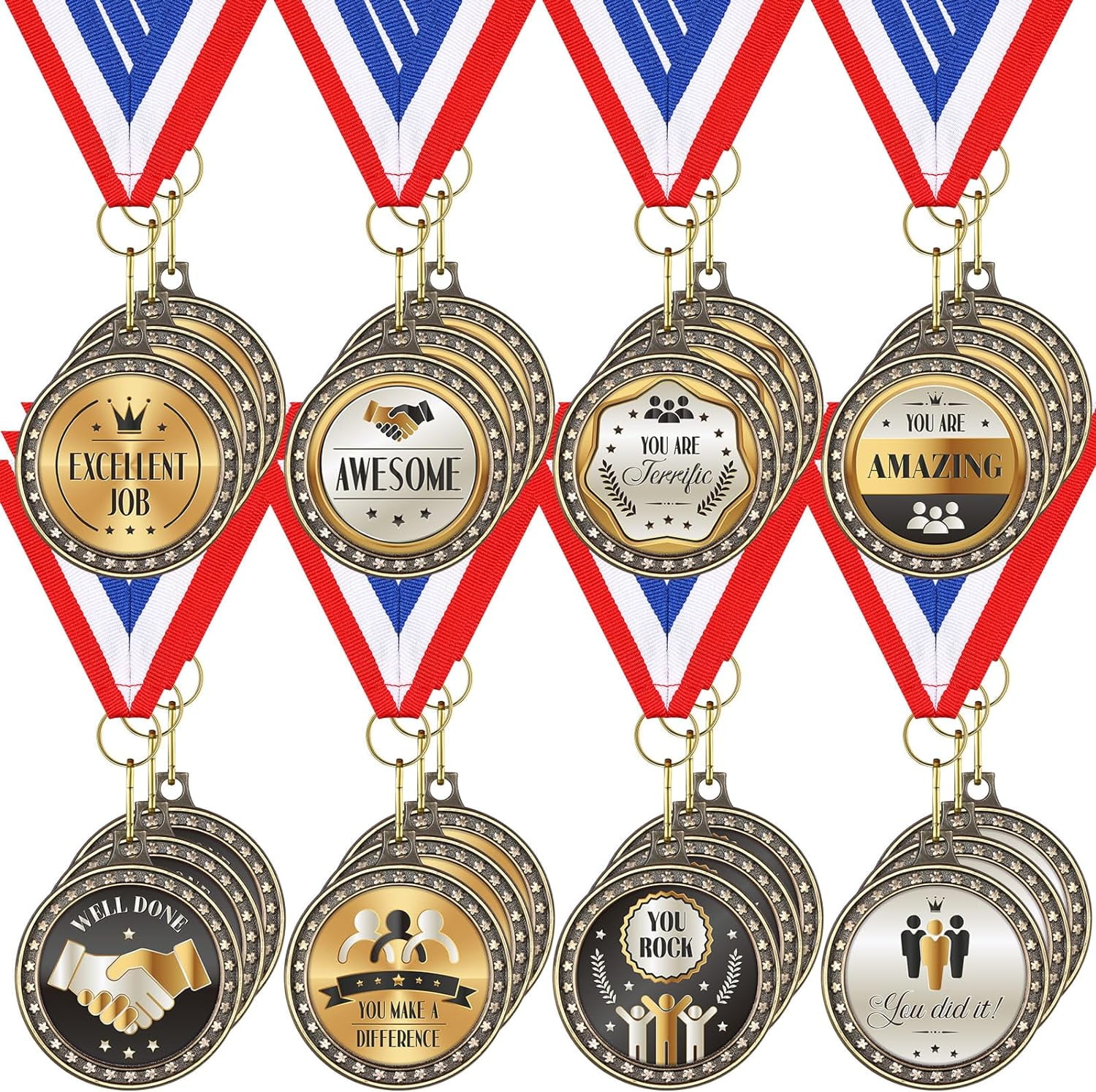 24 Pcs 2'' Appreciation Award Medals Thank You Medals Employee Gifts ...