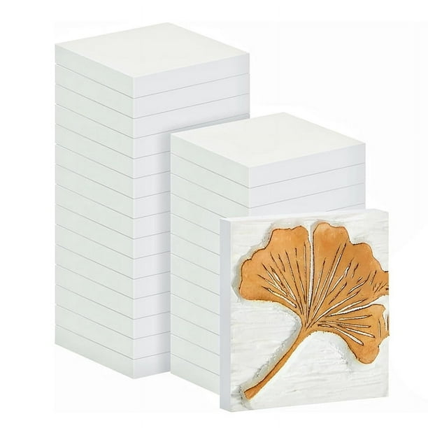 24 Pcs 2 X 2inch Rubber Carving Blocks Linoleum Blocks for Printmaking ...