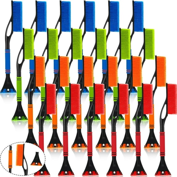 24 Pcs 24" Ice Scrapers for Car Windshield Snow Brush for Windows ...
