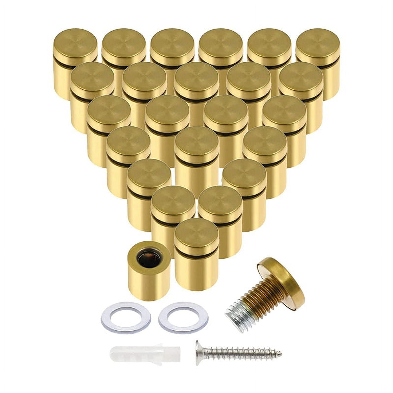 24 Pcs 3/4 inch x 1inch Stainless Steel Standoff Screws, Wall Sign ...