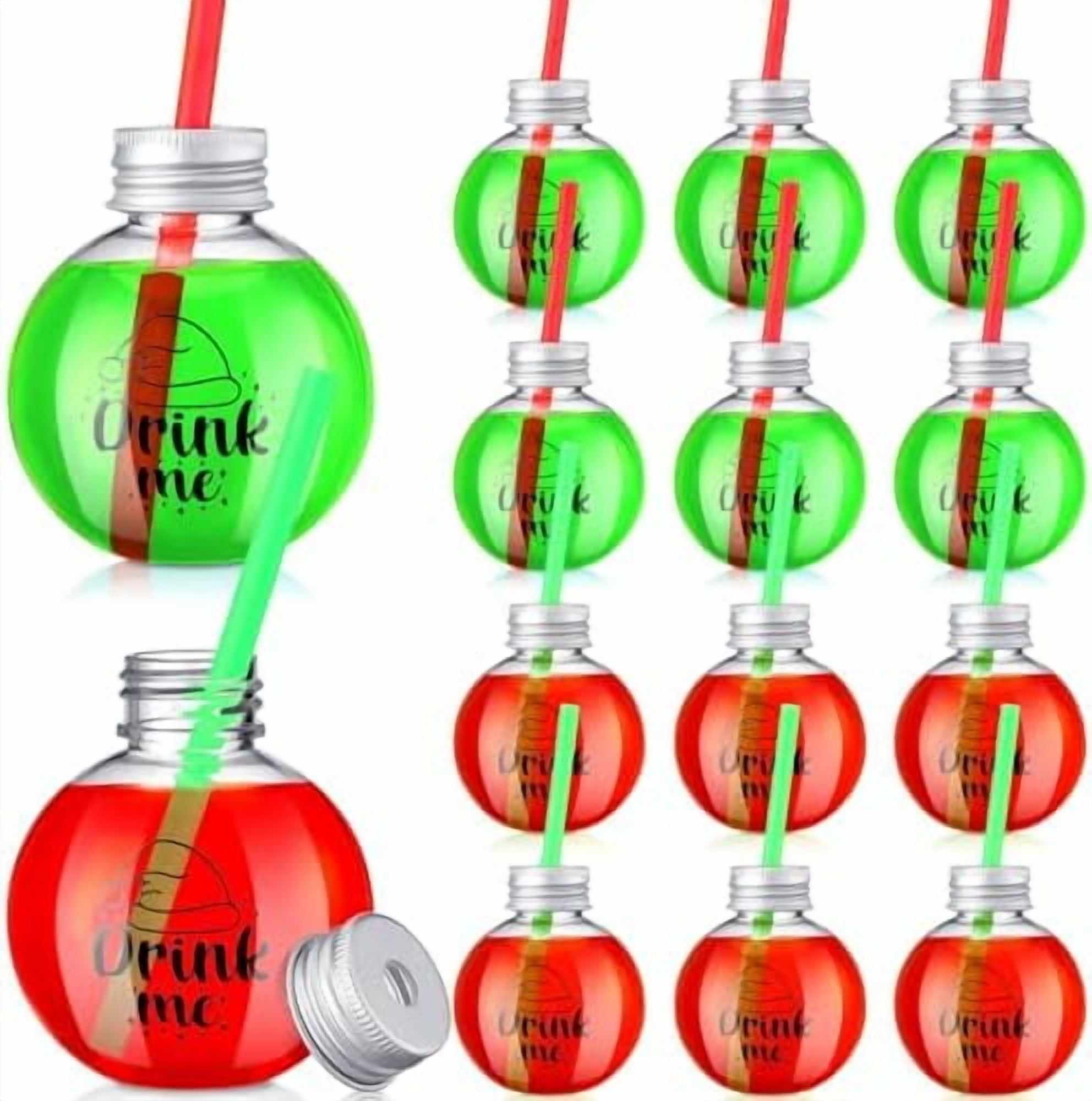 24 Pcs 3.4 oz Plastic Potion Bottles for Drinks Christmas Ornament ...