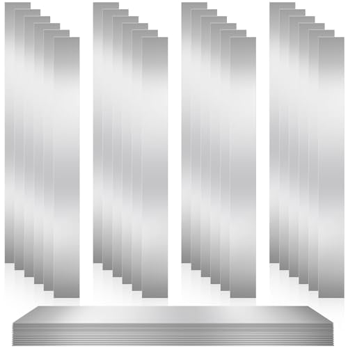 24 Pcs 304 Stainless Steel Strips Metal Shim Stock Assortment 1" Width ...