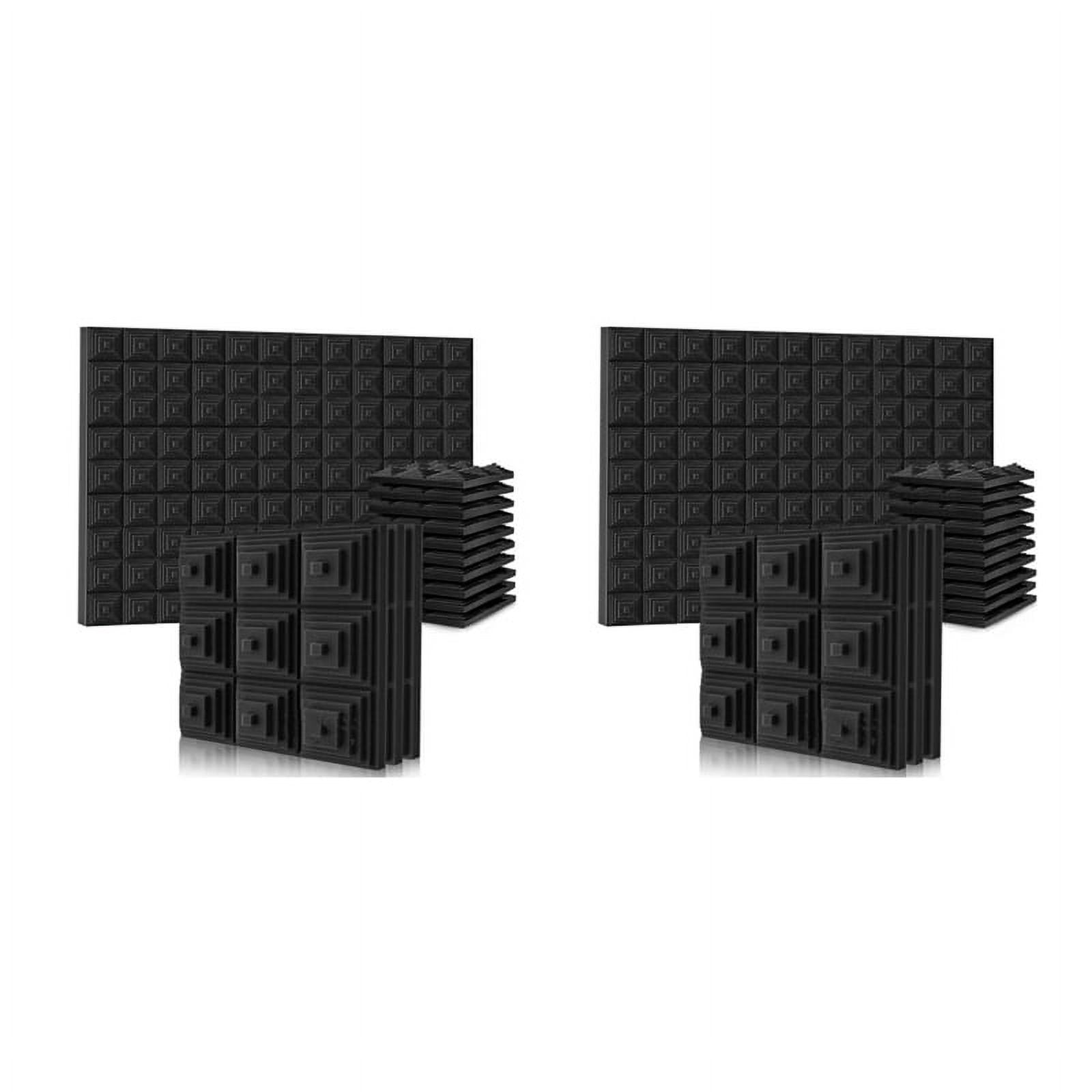 24 Pcs Acoustic Foam Panel,Sound Insulation Foam Panel,Noise Reduction ...