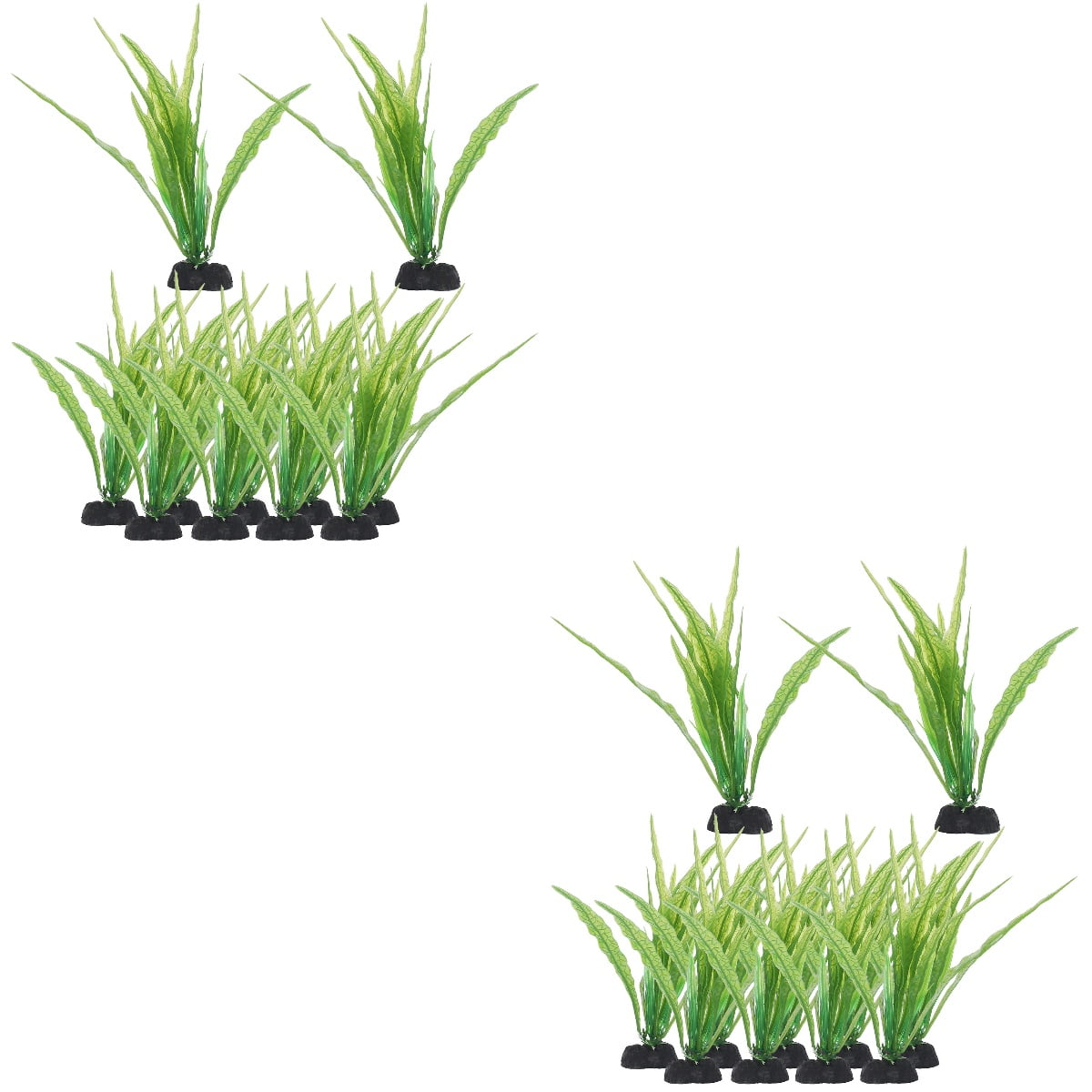 24 Pcs Aquarium Landscaping Ornament Fake Fish Tank Grass Fake Plants ...