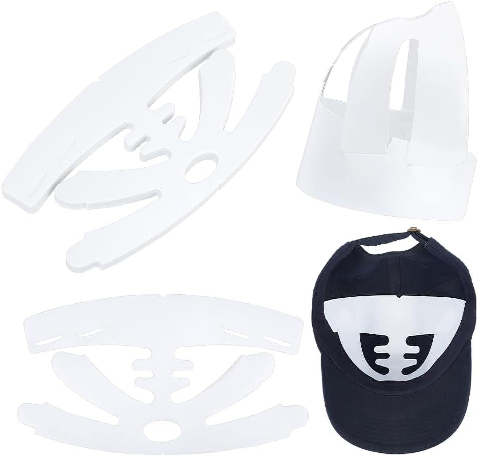 24 Pcs Baseball Caps Inserts Shapers Plastic WhiteSmoke Hat Inner ...