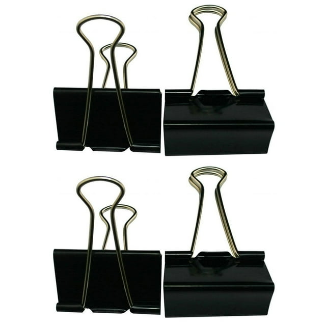 24 Pcs Binder Clips Office Supplies Office Chaiers Cling Clip Metal ...