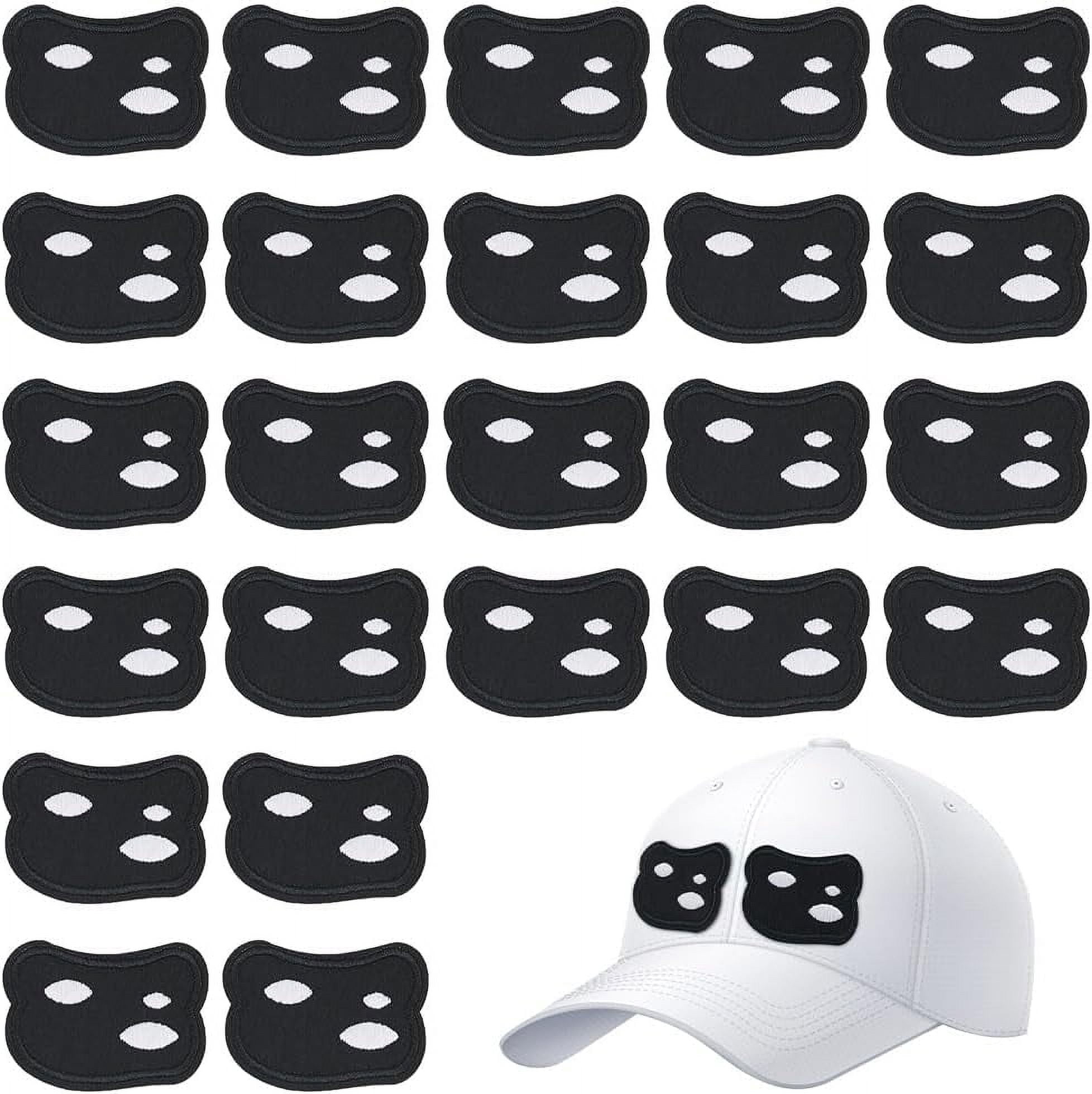 24 Pcs Black and White Fox Eyes Iron on Patch 2.3x1.8inch Aggrieved Eye ...