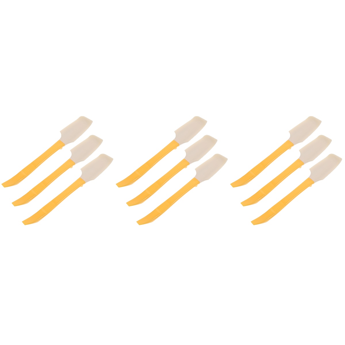 24 Pcs Butter Soft Rubber Spatula Bowl Scraper Kitchen Spatulas ...