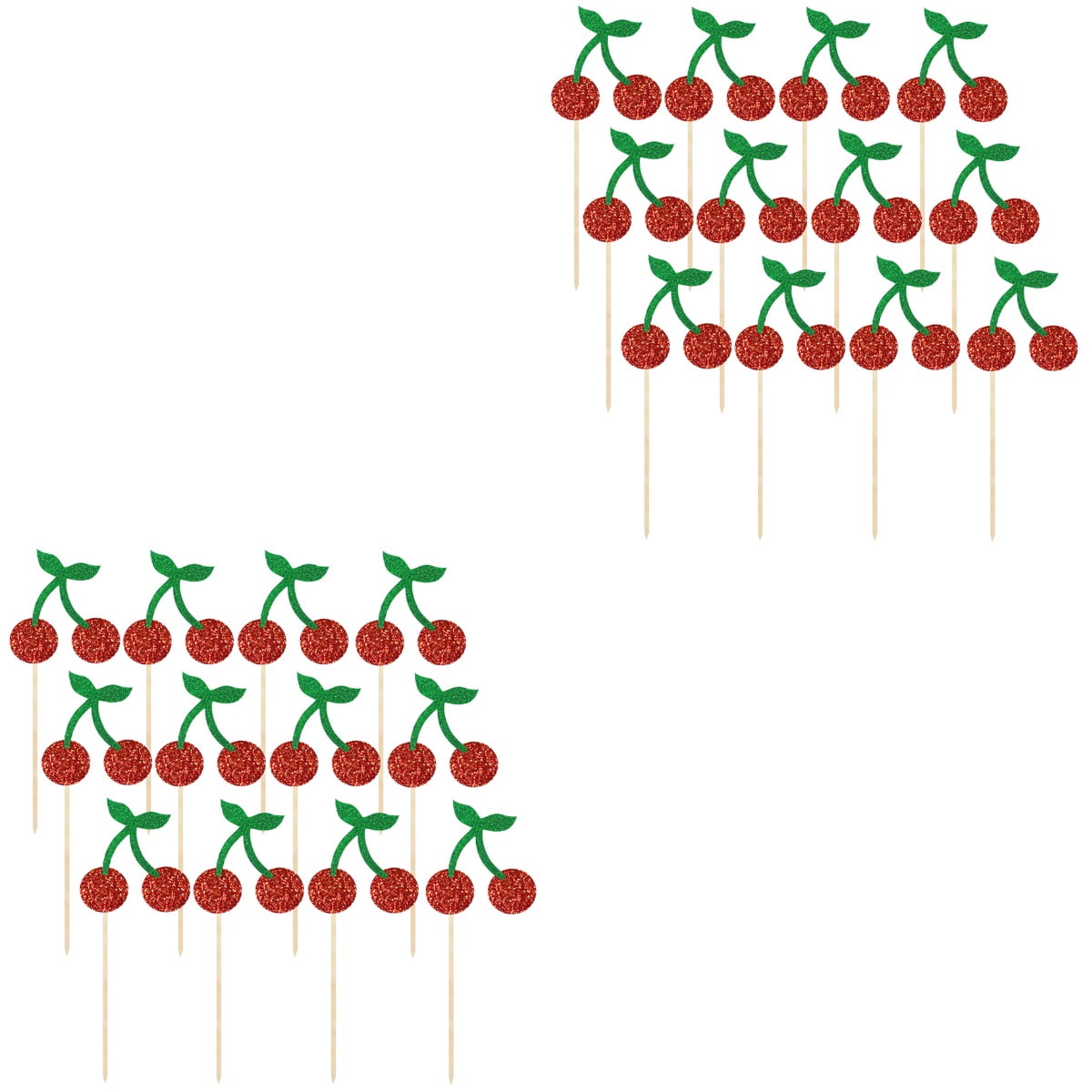 YOSADIER Cherry Cake Toppers Assorted Colors for Cake and Party ...
