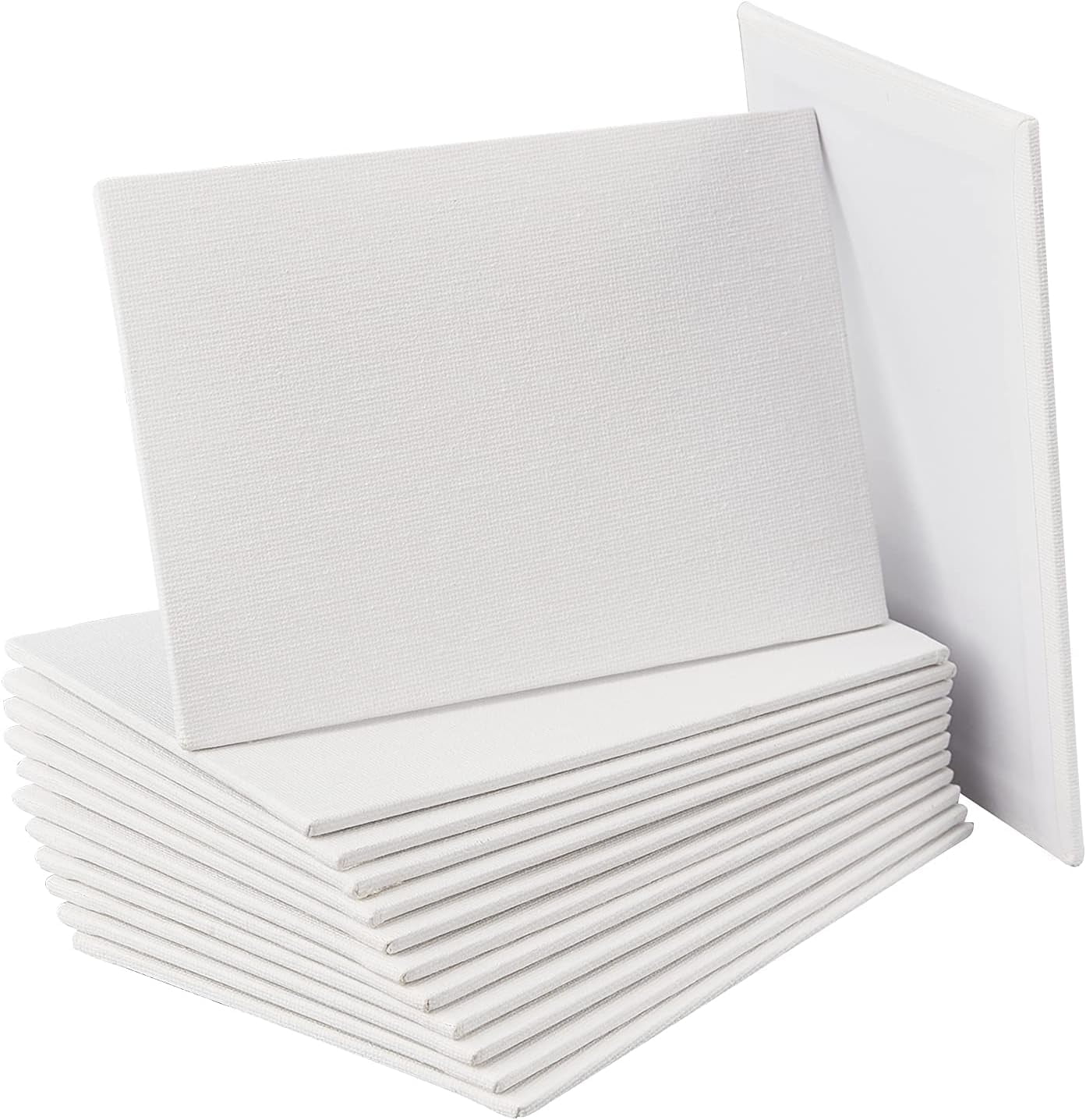 24 Pcs Canvas Panels Wood and Cotton Painting Canvas Rectangle Blank ...