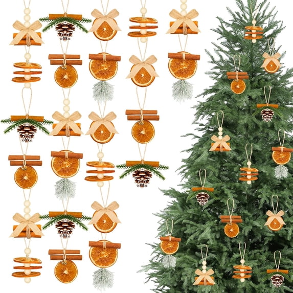 24 Pcs Christmas Dried Orange Slice Ornaments Dried Orange Slices ...