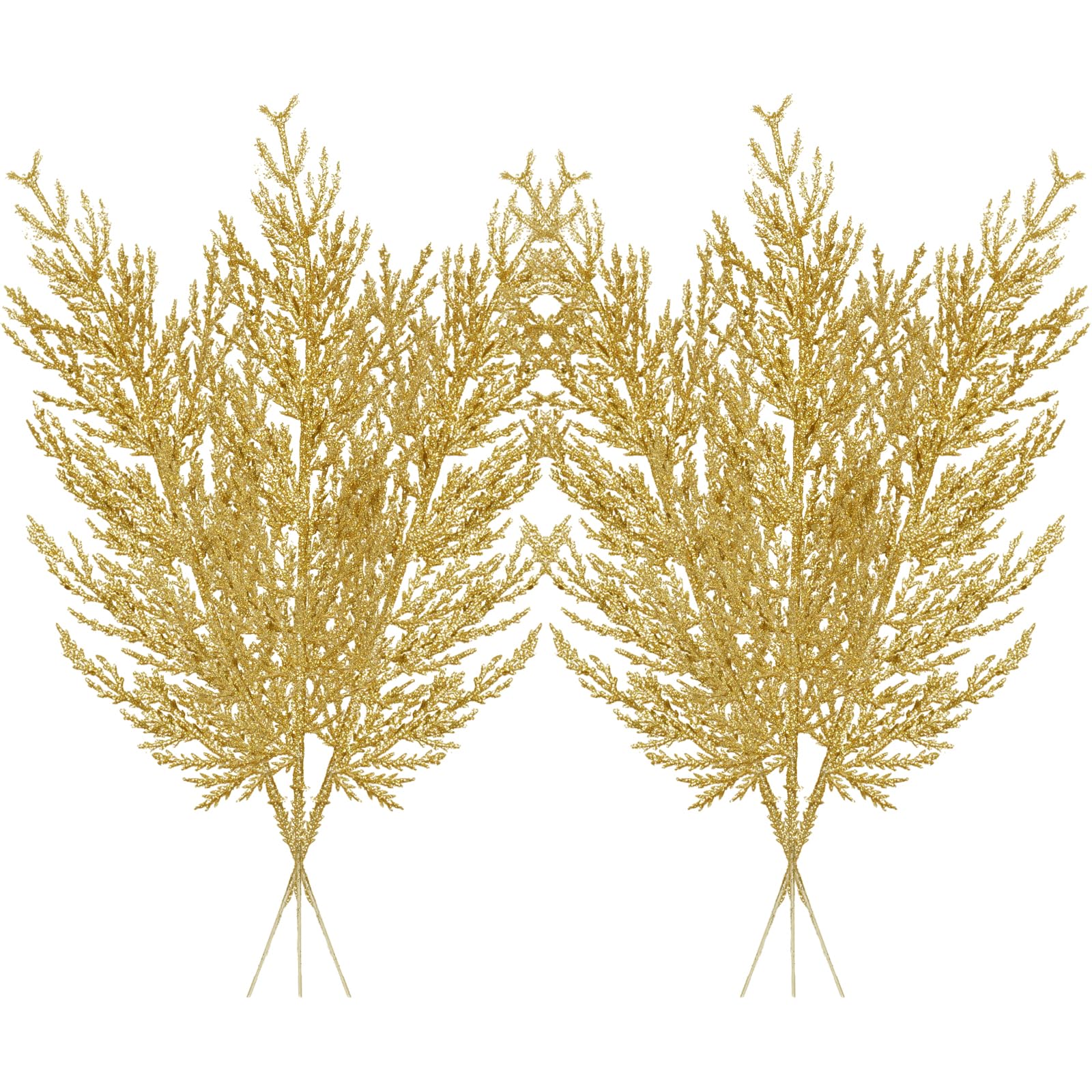 24 Pcs Christmas Floral Picks MODANU Artificial Pine Needles Branches ...