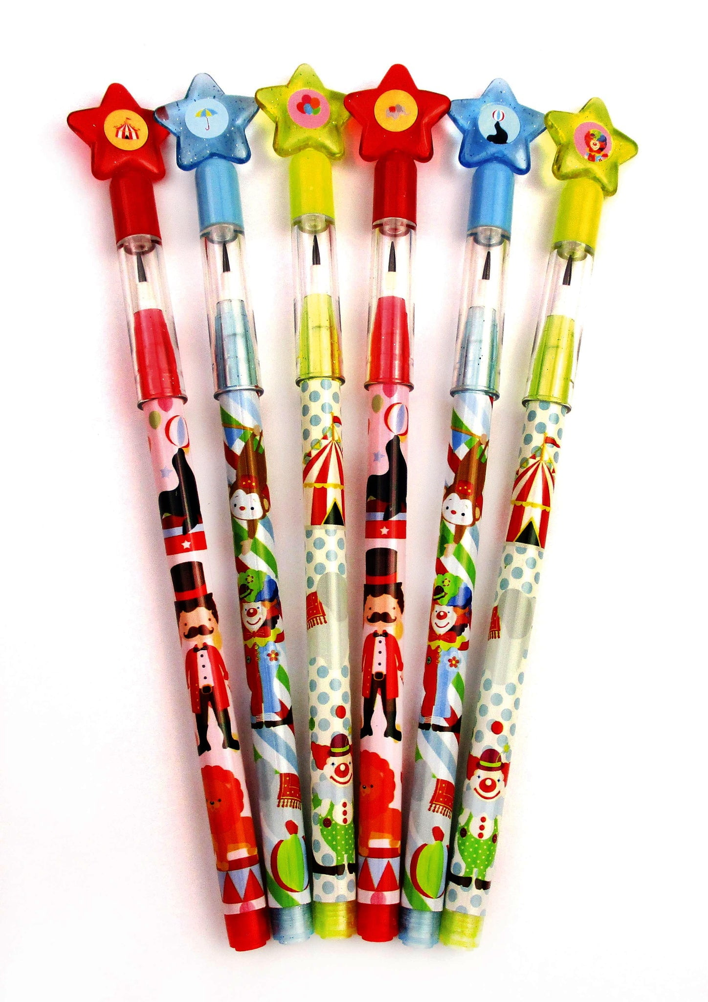 24 Pcs Circus Multi Point Pencils - Walmart.com