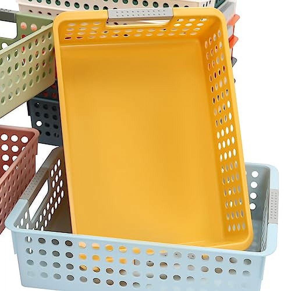 24 Pcs Classroom Storage Baskets, Crayon Trays Colorful Pencils ...