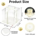 24 Pcs Clear Gift Box with Ribbon 2-Layer 6.7x6.7x7.8 Inch, Transparent ...