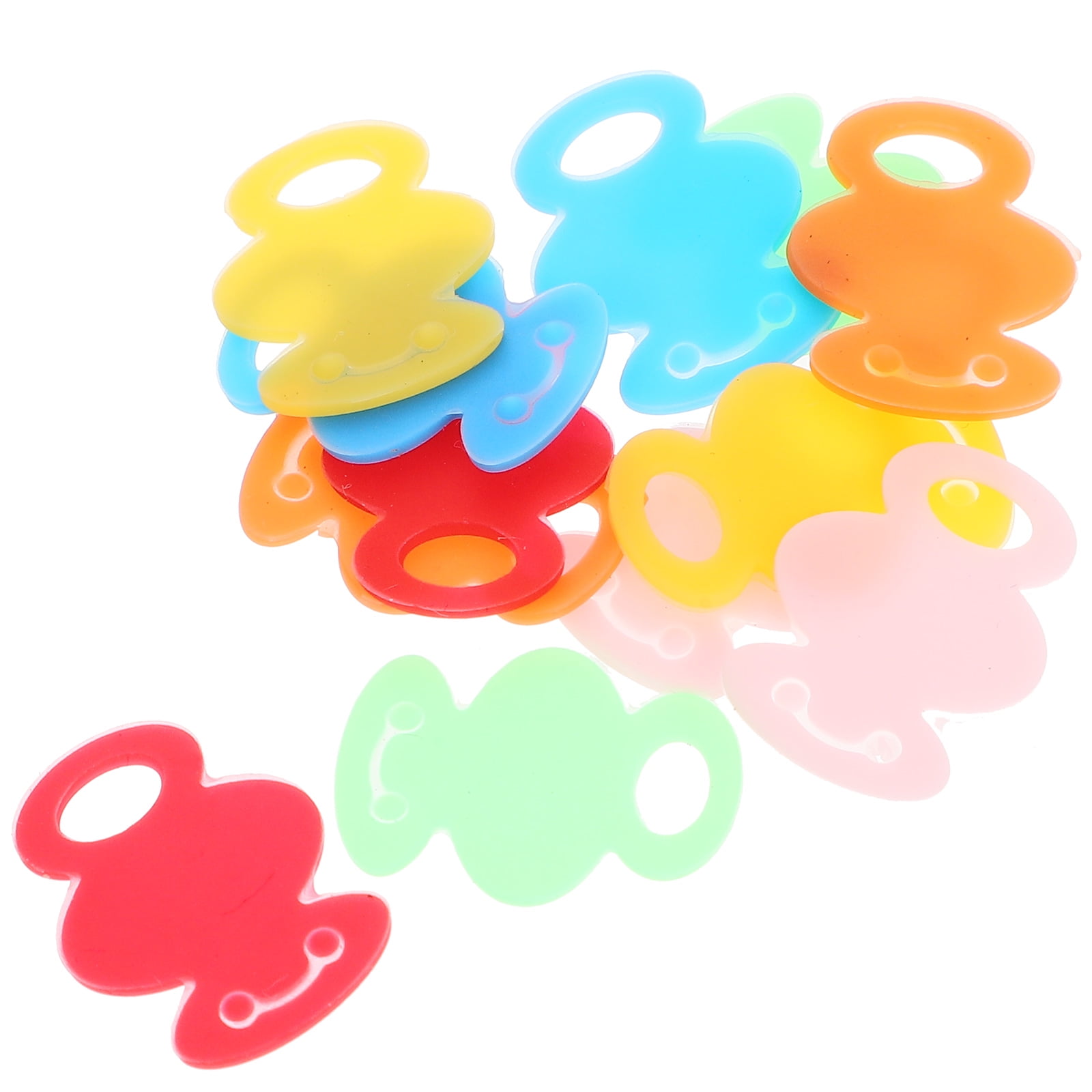 24 Pcs Color Key Tags Cute Label Cap Silicone Covers Keycaps Chain ...