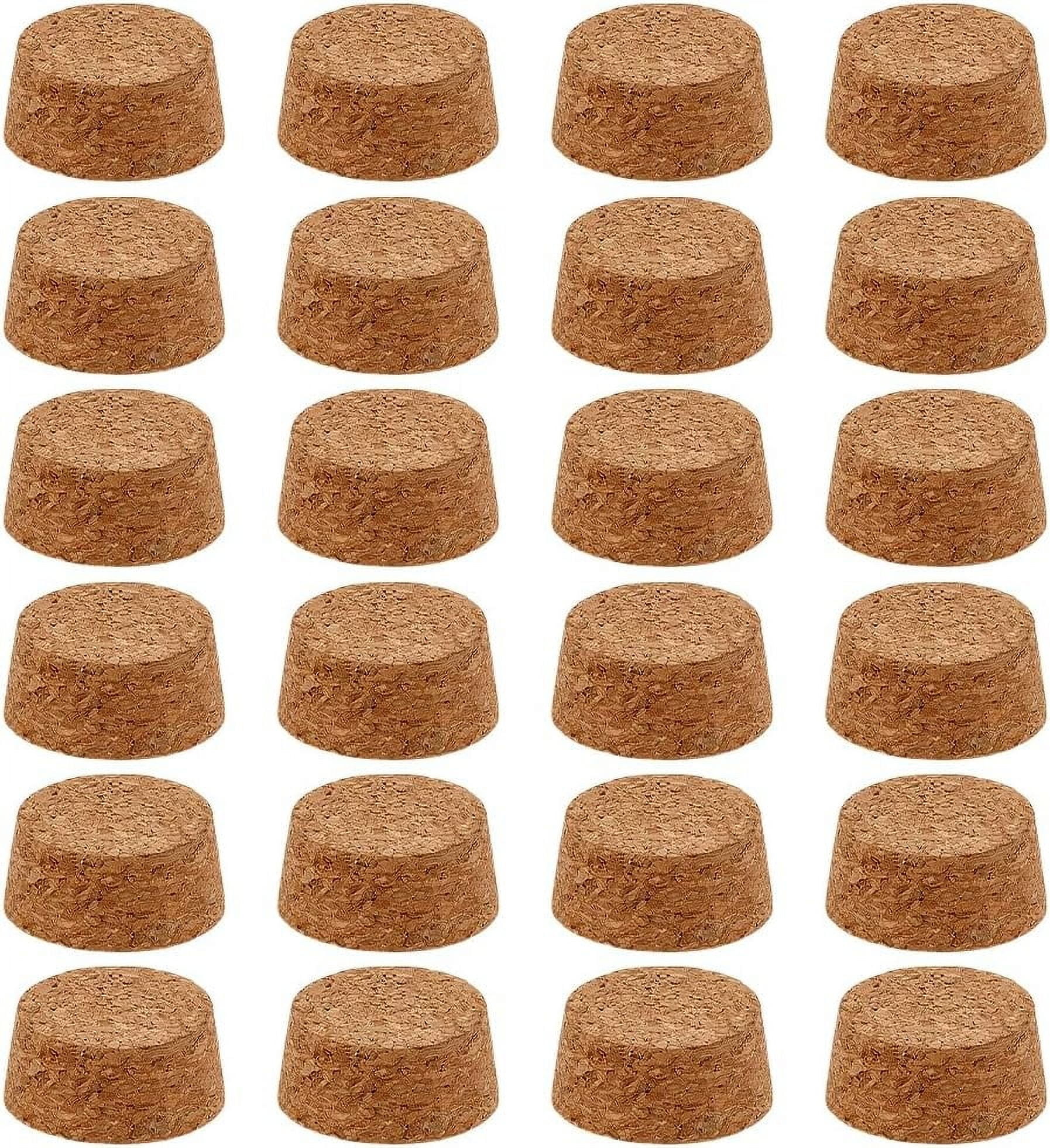 24 Pcs Cork Bottle Stoppers Size 28 Tapered Cork Plug Cork Stoppers ...
