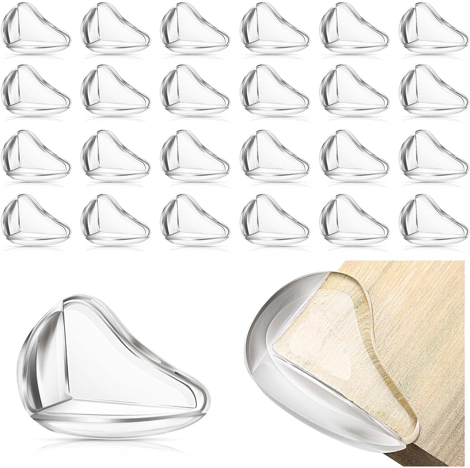 24 Pcs Corner Protector for Baby - Protectors Guards - Furniture Corner ...