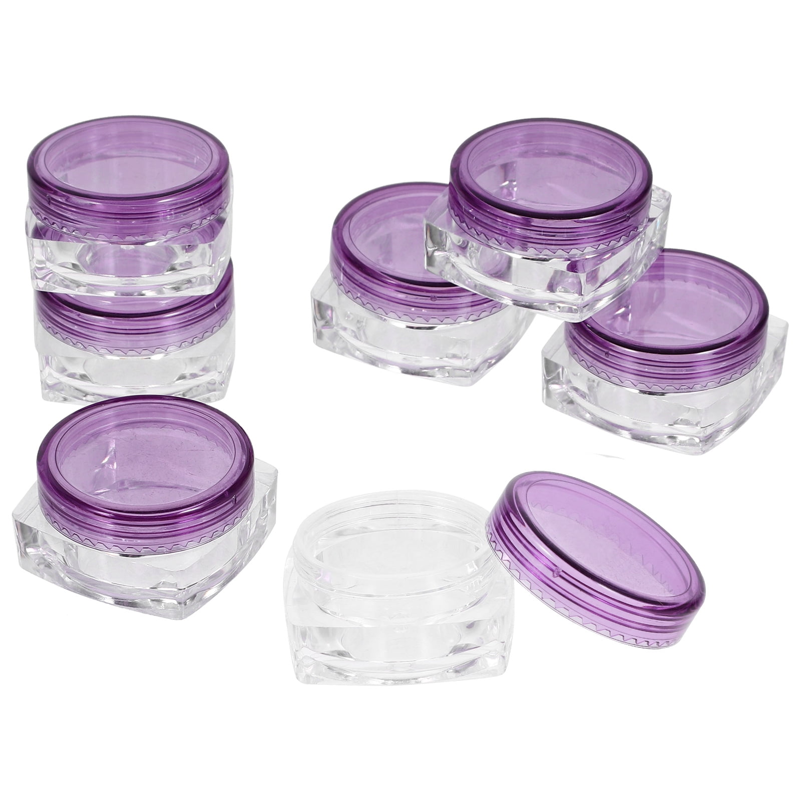 24 Pcs Cosmetic Bottle Lip Balm Butter Small Cream Storage Jars Plastic ...