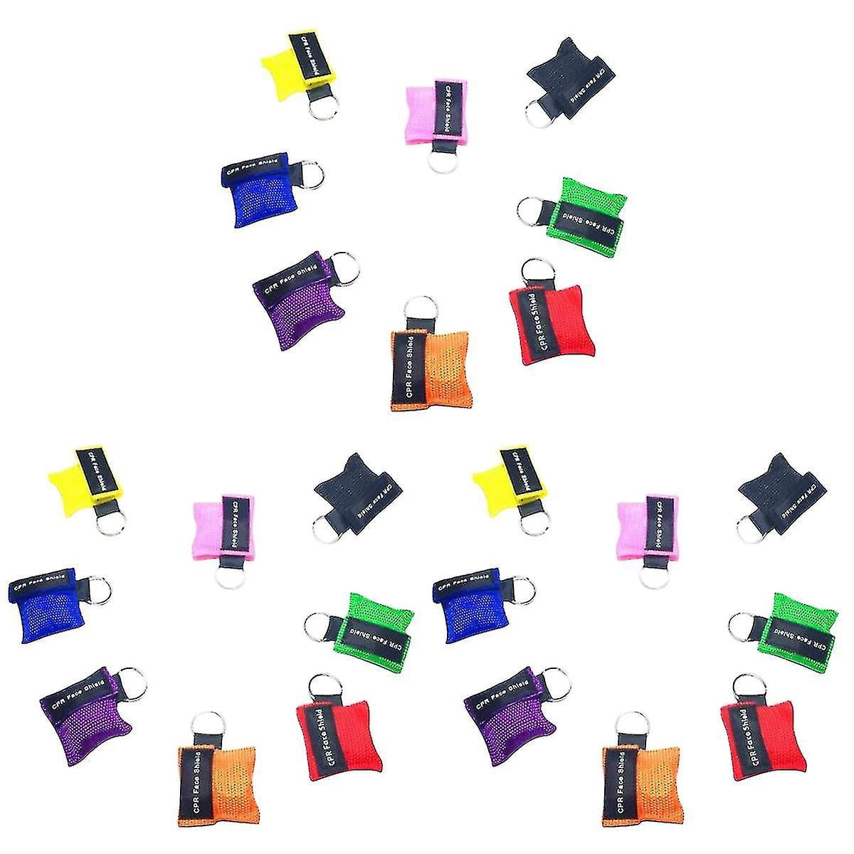 24 Pcs Cpr Mask Emergency Resuscitation Face Mask Disposable Travel Cpr ...