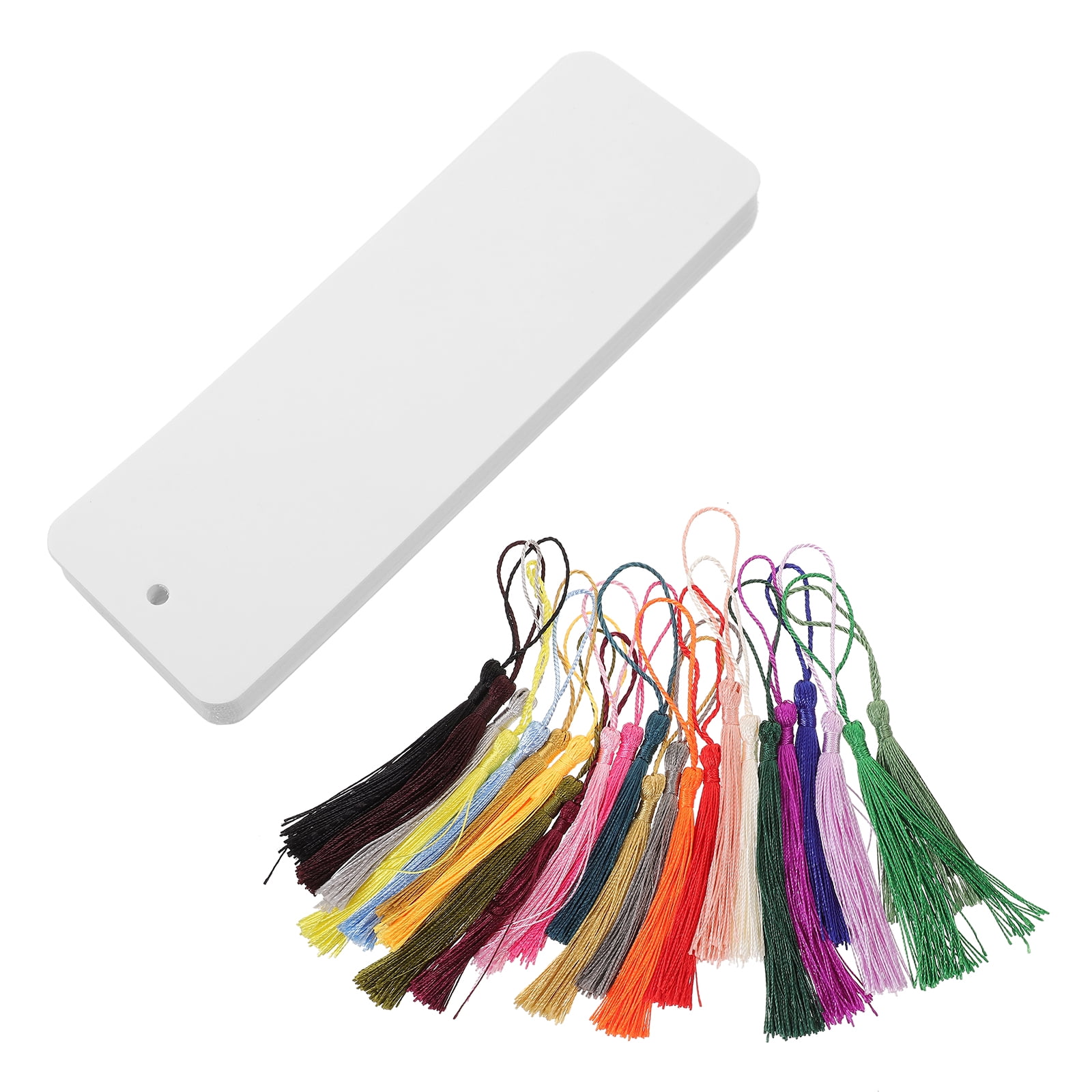 24 Pcs Crestive Bookmark Paper Strap Vest White Bags - Walmart.com