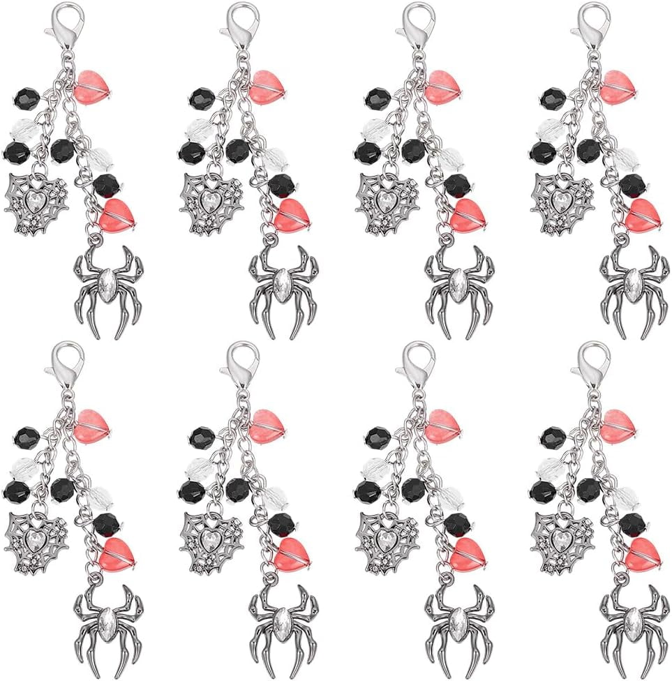 24 Pcs Cross Stitch Markers Enamel Crochet Stitch Marker Charms ...