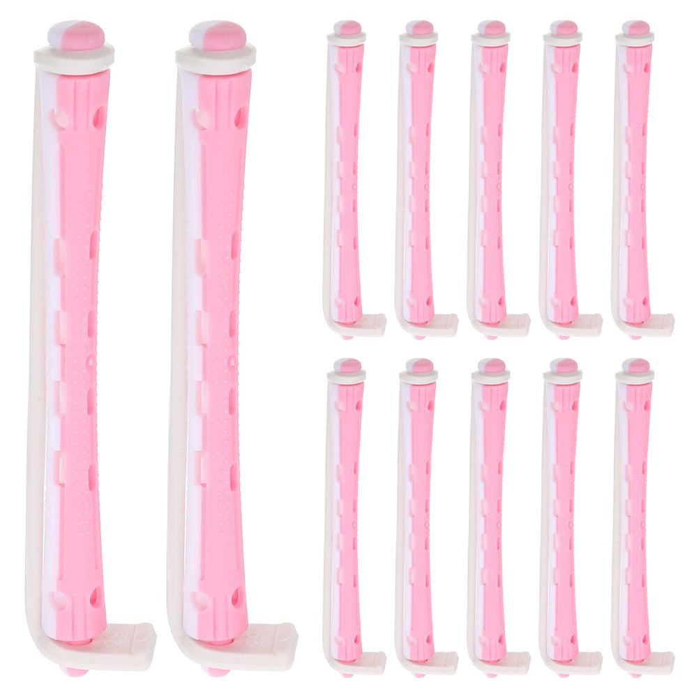 24 Pcs Curl Rods Curling Curlers Perm Rollers Hair Bar Women's ...