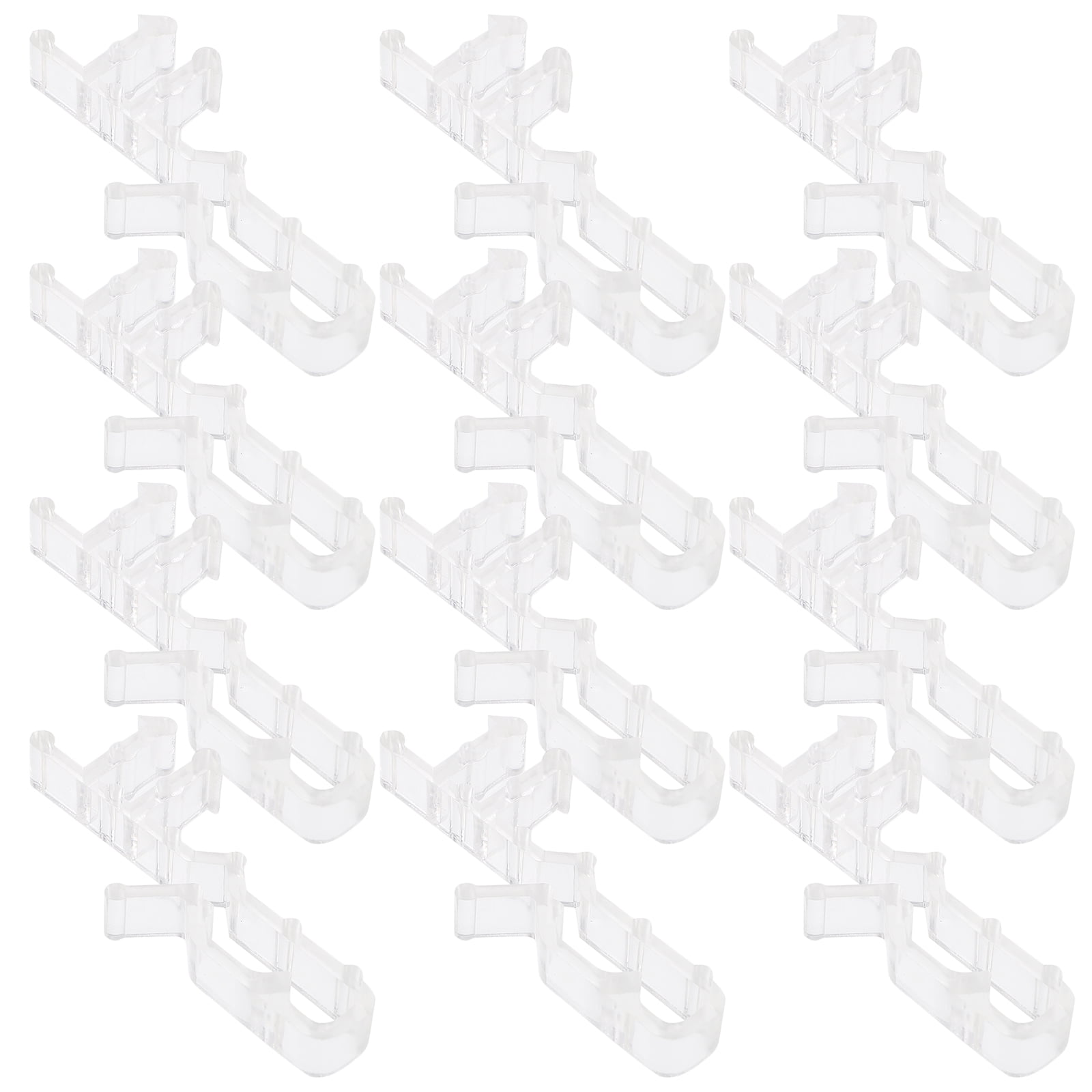24 Pcs Curtain Clip Valance Clips Clear Acrylic Clips Blind Clips for ...
