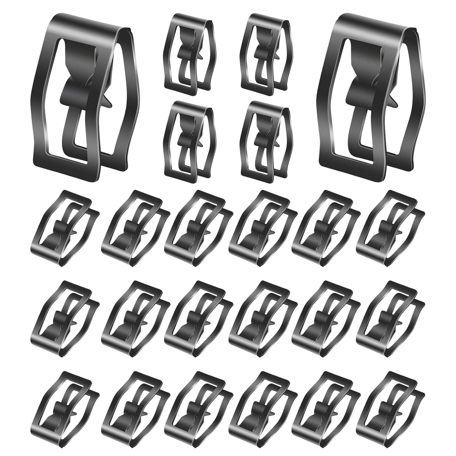 24 Pcs Dashboard Trim Clips, Metal Retainer Clips Car Dash Dashboard ...
