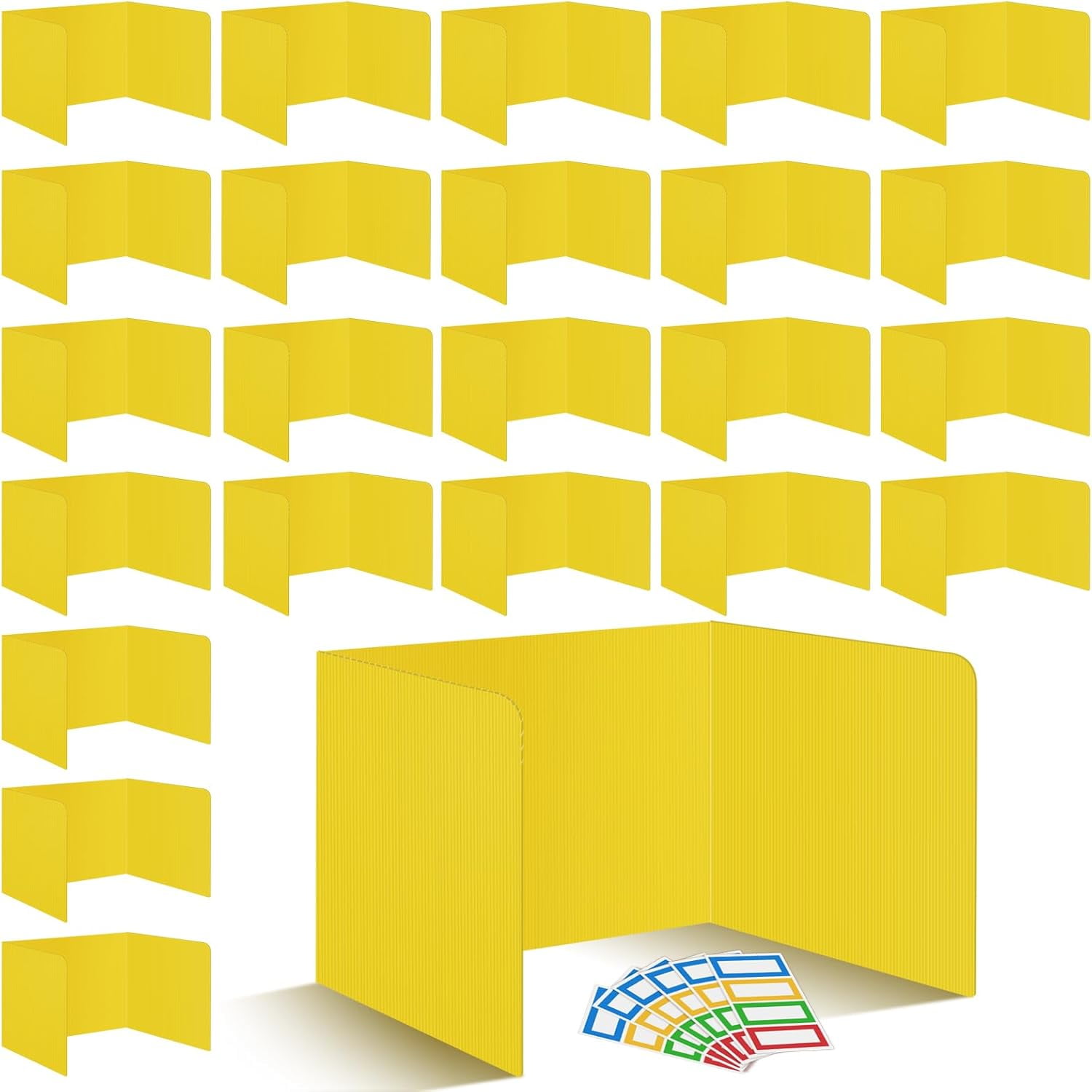 24 Pcs Desk Dividers for Students 14 × 17.5 × 14 Inch Plastic ...