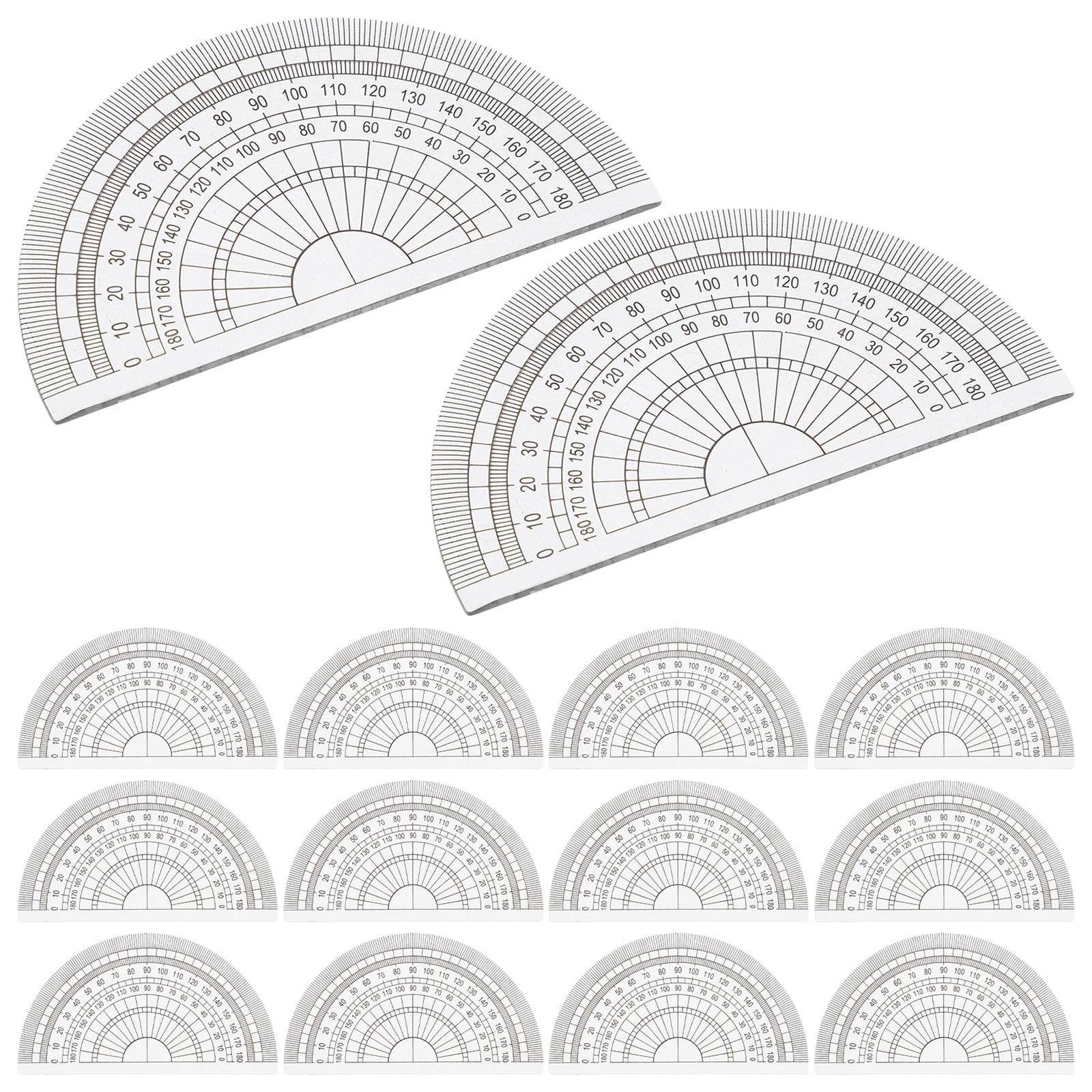 24 Pcs Digital Stickers Neutral Protractor Student Child - Walmart.com