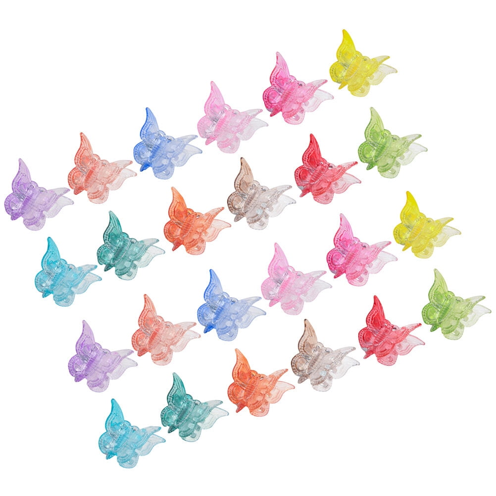 Masteelf 24pcs Mini Butterfly Claw Clips Hair Accessories for Women ...