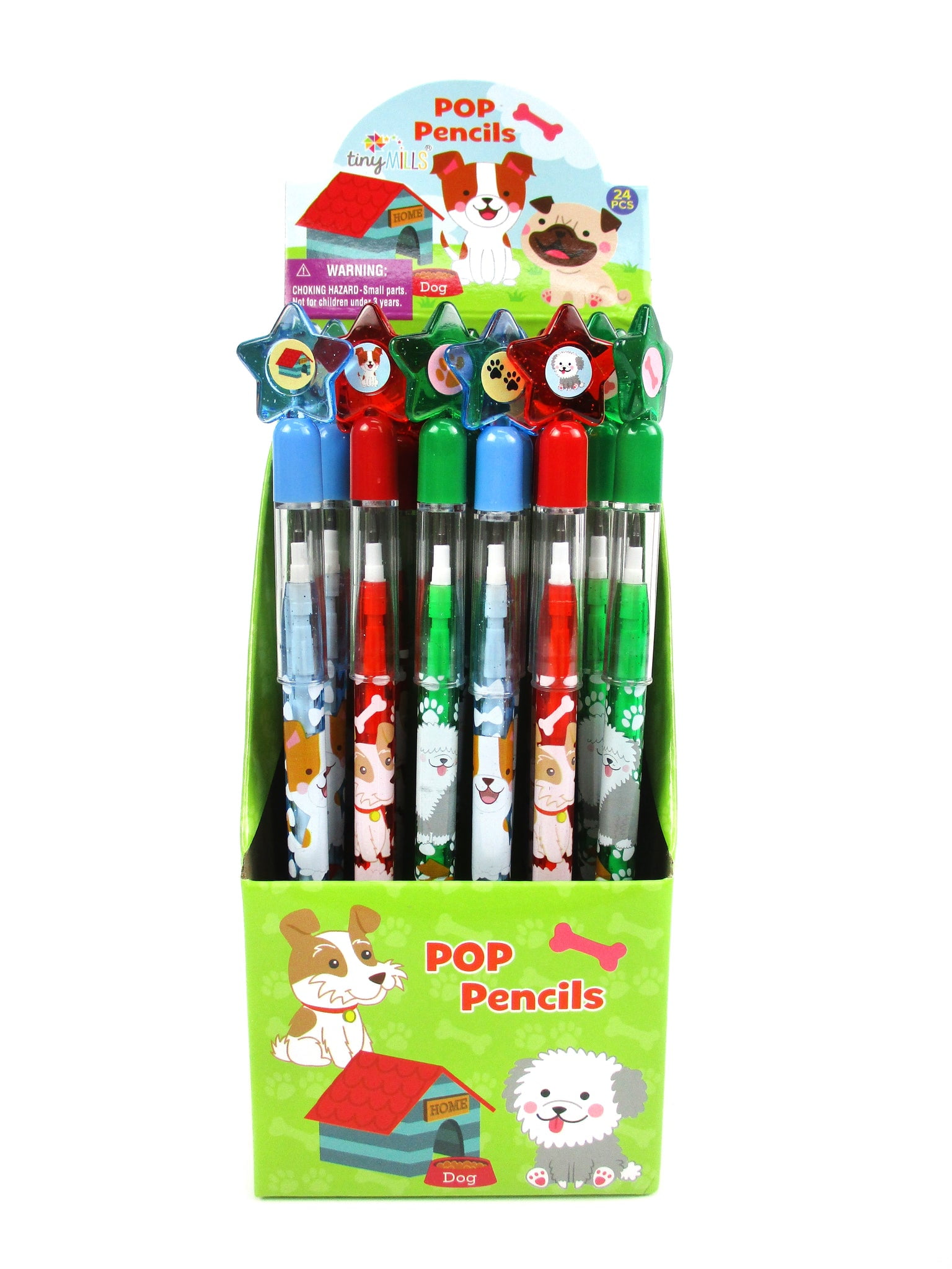 24 Pcs Dogs and Puppies Multi Point Pencils for Birthday Goody Bag and ...