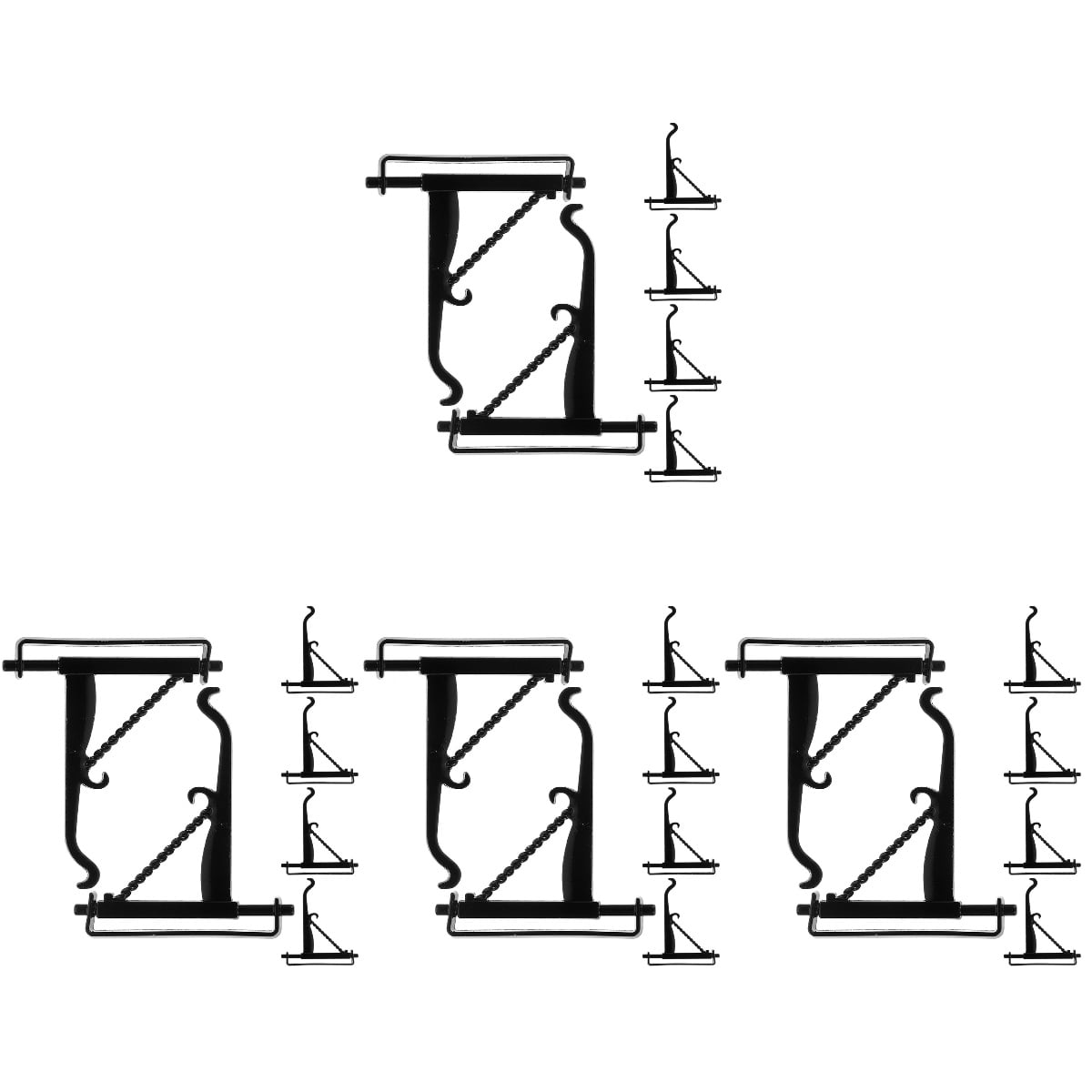 24 Pcs Dolls House Hooks Light Bracket Mini House Planter Wall Brackets ...