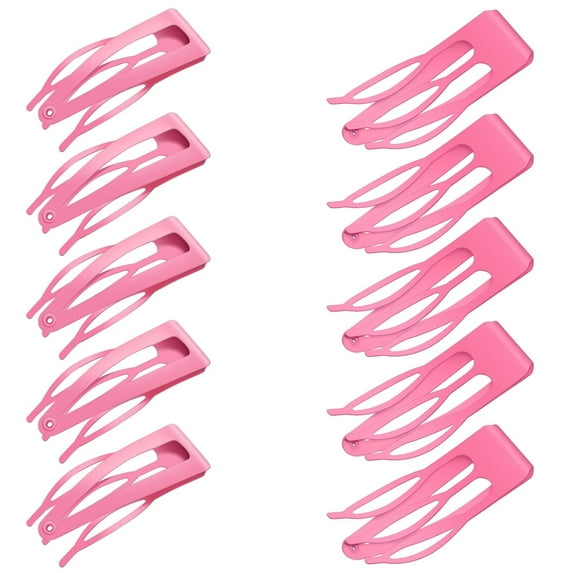 24 Pcs Double Grip Hair Clips Metal Snap Clips Women Barrettes for Hair ...