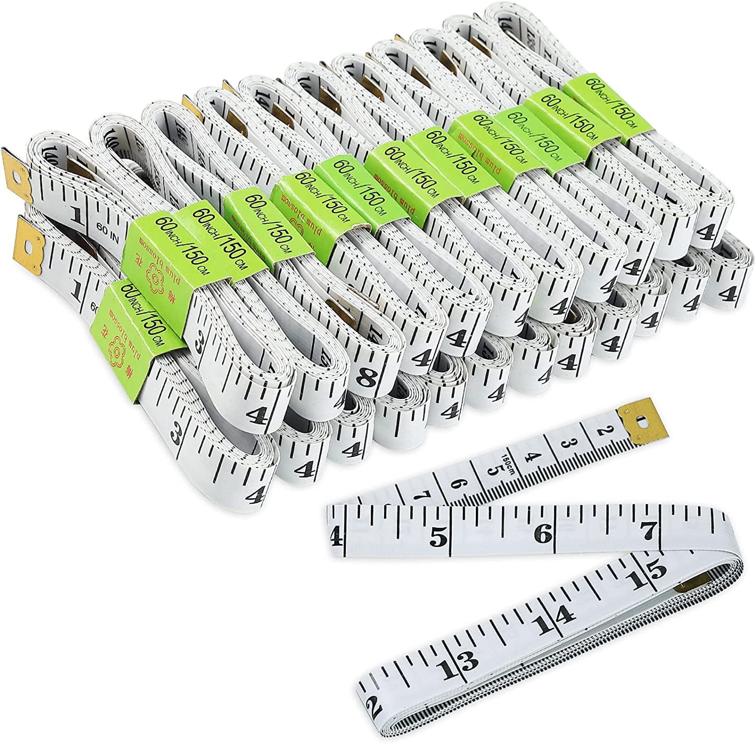 24 Pcs Double-Scale 60-Inch/150cm Soft Tape Measure Ruler Bulk for ...