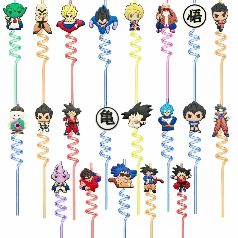 24 Pcs Dragon Anime Ball Inspired Saiyan Warrior Reusable Colorful ...