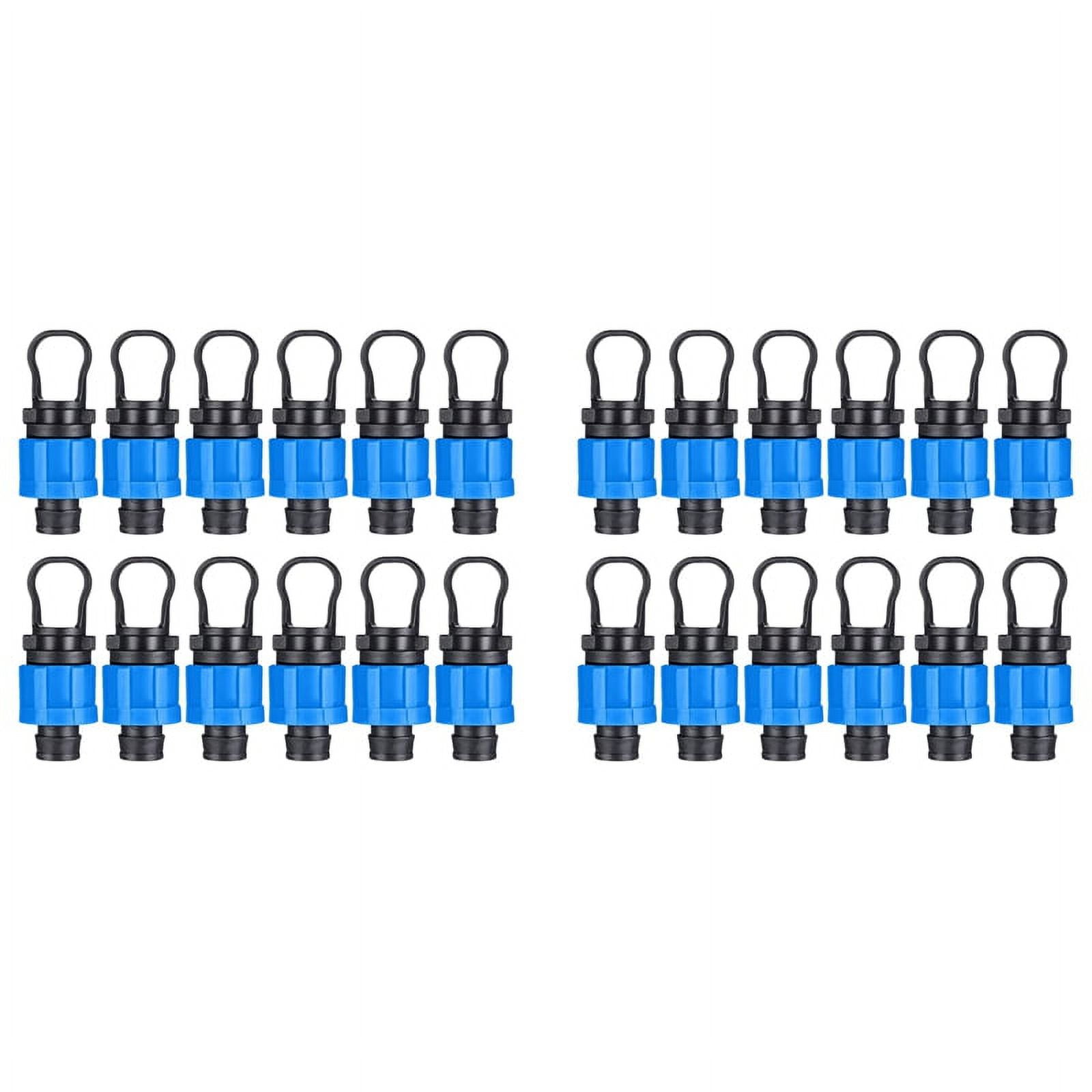 24 Pcs Drip Irrigation Tubing End Cap Plug 1/2 Inch Universal End Cap ...