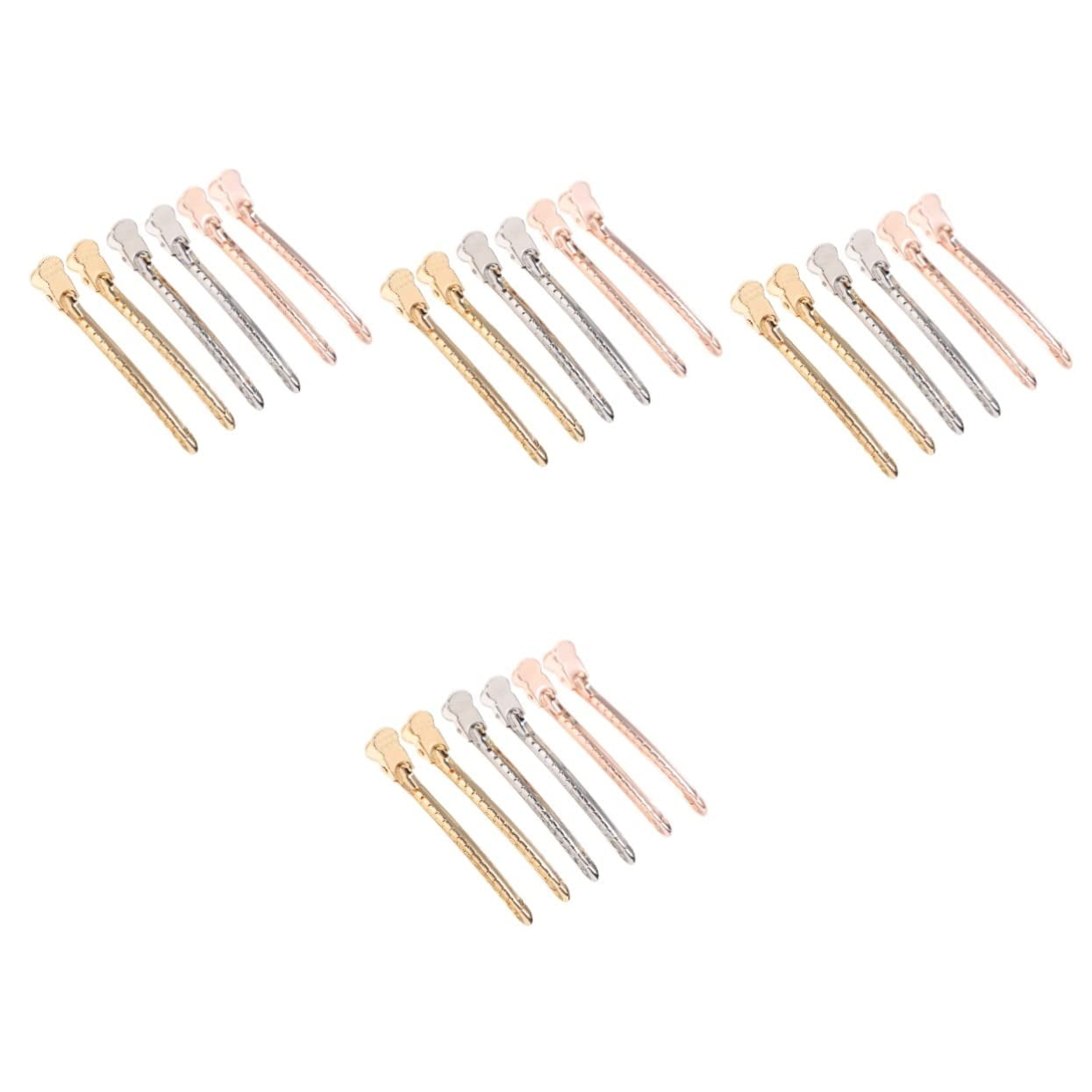 24 Pcs Duckbill Clip Braided Hair Clips Metal Hair Clips for Women ...