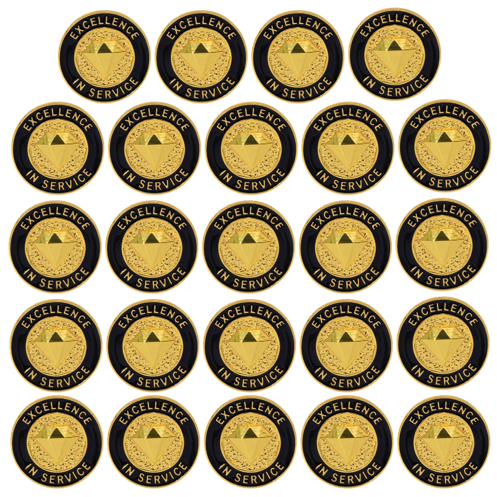24 Pcs Employee Lapel Pin, Excellence in Service Pins, Employee ...